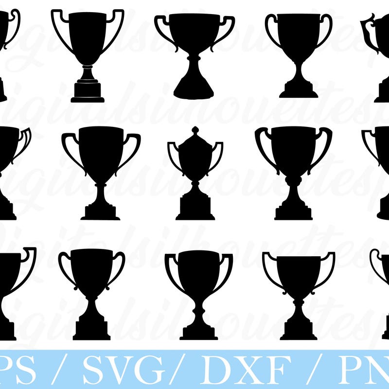 Trophy Dxf Files - Etsy