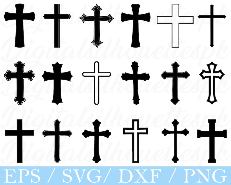 Cross Sign Svg, Cross Sign Silhouette, Dxf, Png - Etsy