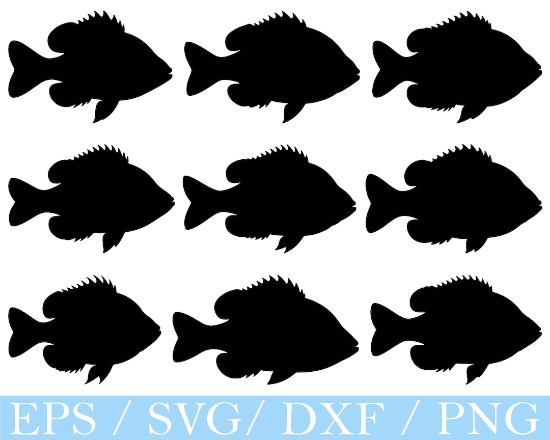 Bluegill Panfish Svg, Bluegill Panfish Silhouette, Dxf, Png - Etsy