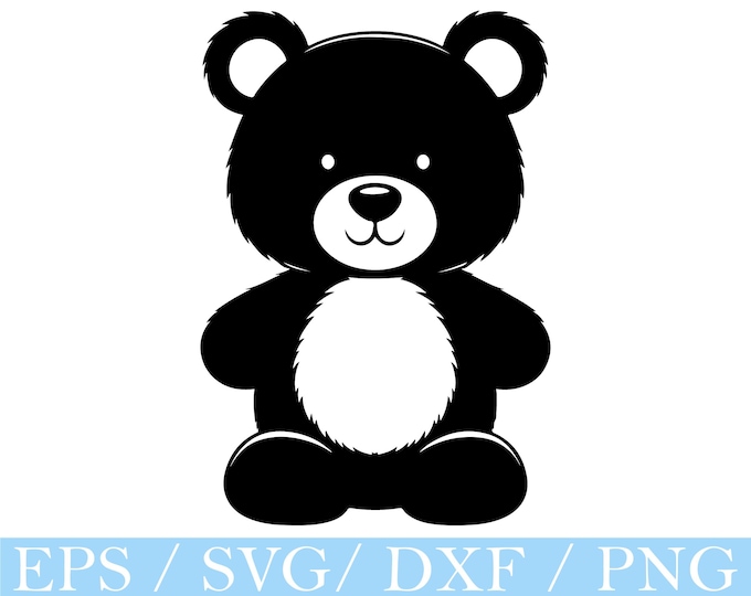 Baby Bear Layered SVG Cut File for Cricut Silhouette - Svg, Png, Dxf ...