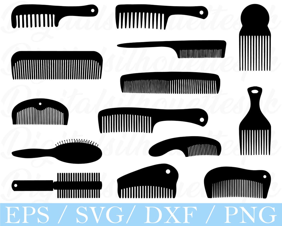 Combs Svg, Combs Silhouette, Dxf, Png - Etsy Canada