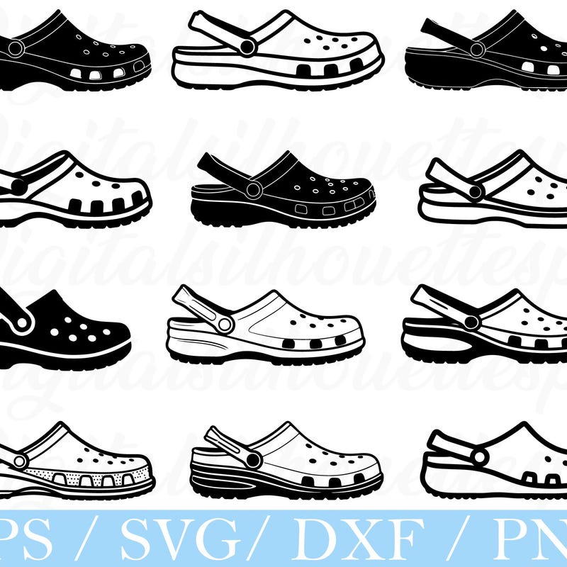 Crocs Clipart - Etsy