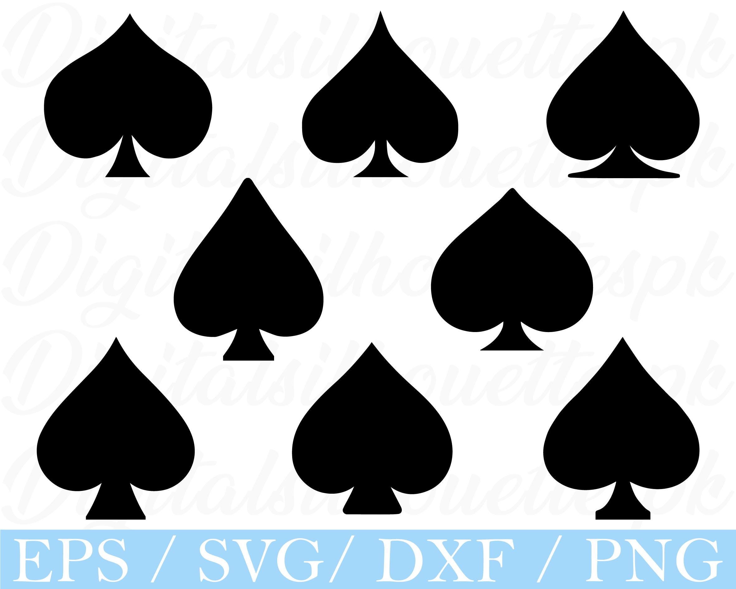 Spade Svg, Spade Silhouette, Dxf, Png - Etsy