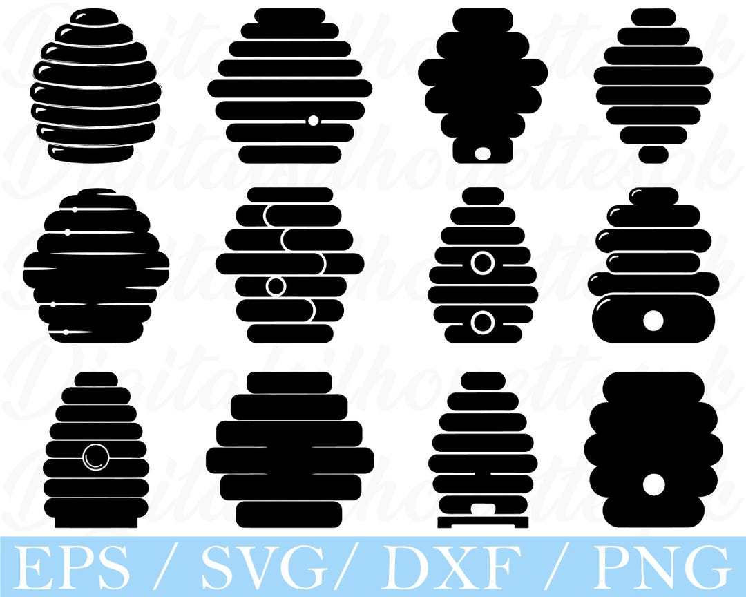 Beehive Svg, Beehive Silhouette, Dxf, Png - Etsy