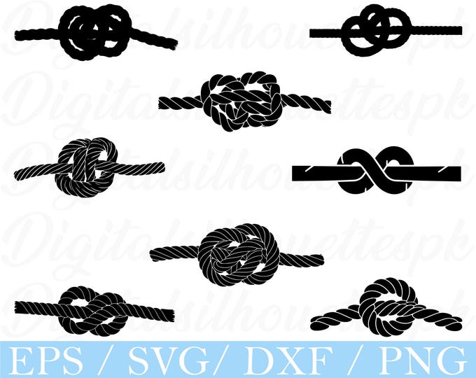 Rope Knot Svg Bundle,rope Frame Svg,rope Knot Vector Clipart Svg Png ...