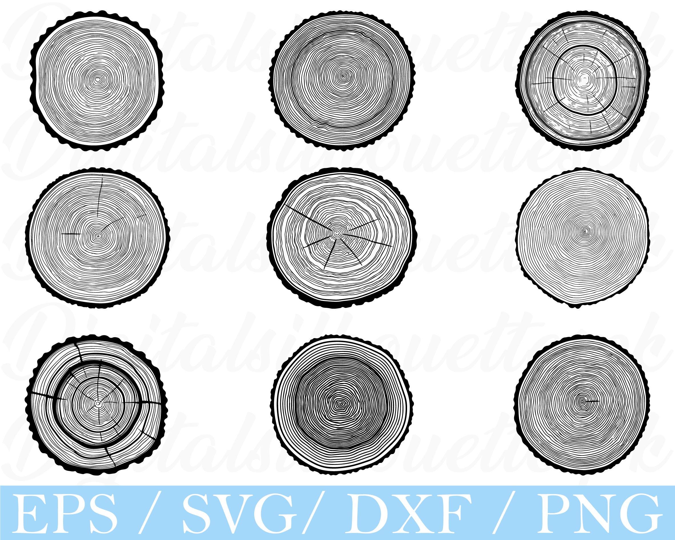 Tree Ring Svg, Tree Ring Silhouette, Dxf, Png - Etsy