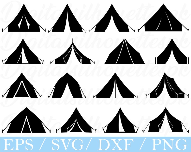 Tent Svg, Tent Silhouette, Dxf, Png - Etsy