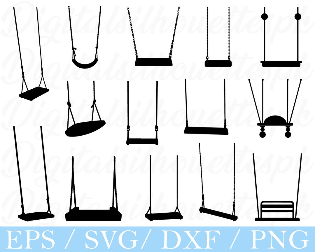 Swings Svg, Swings Silhouette, Dxf, Png - Etsy