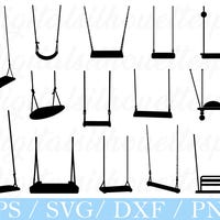 Rope Swing SVG, Svg Files for Cricut, Swing SVG Cut File, Playground ...