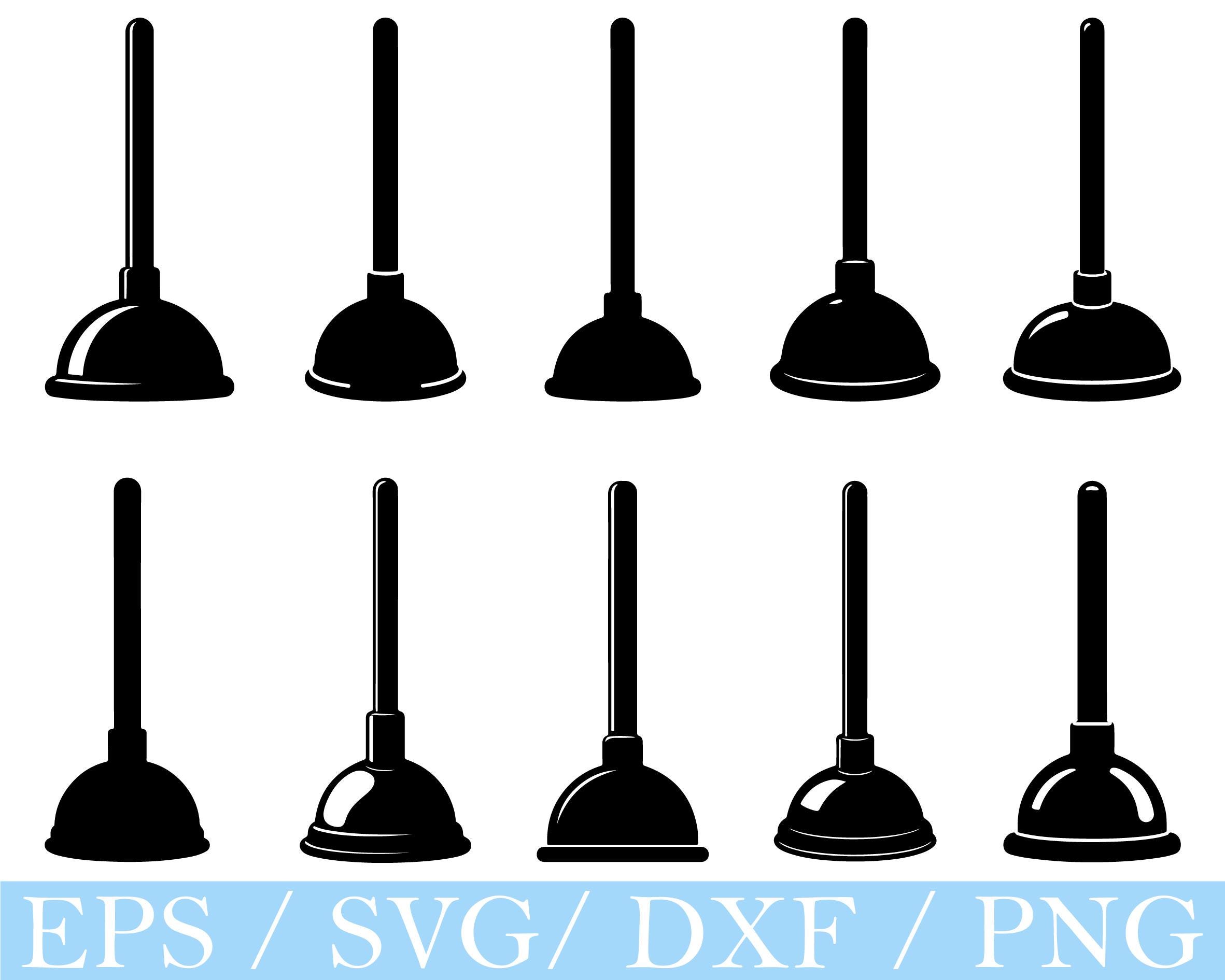 Plunger SVG, Silhouette Vector Cut Files (digital Download) - Etsy