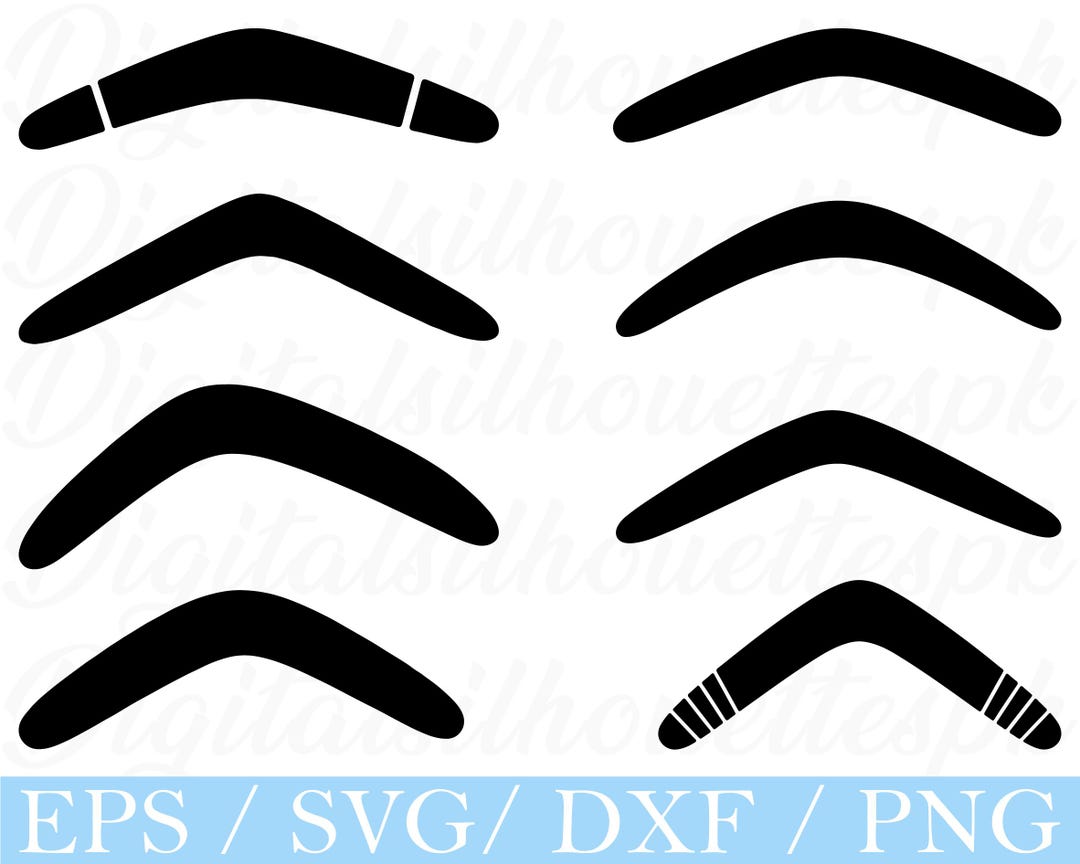 Boomerang Svg, Boomerang Silhouette, Dxf, Png - Etsy