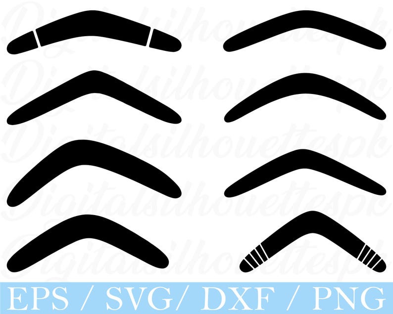 Boomerang Svg, Boomerang Silhouette, Dxf, Png - Etsy