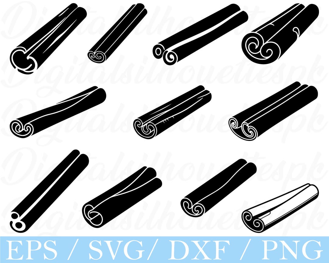 Cinnamon Sticks SVG: Spice Silhouette Cut Files (digital Download) - Etsy