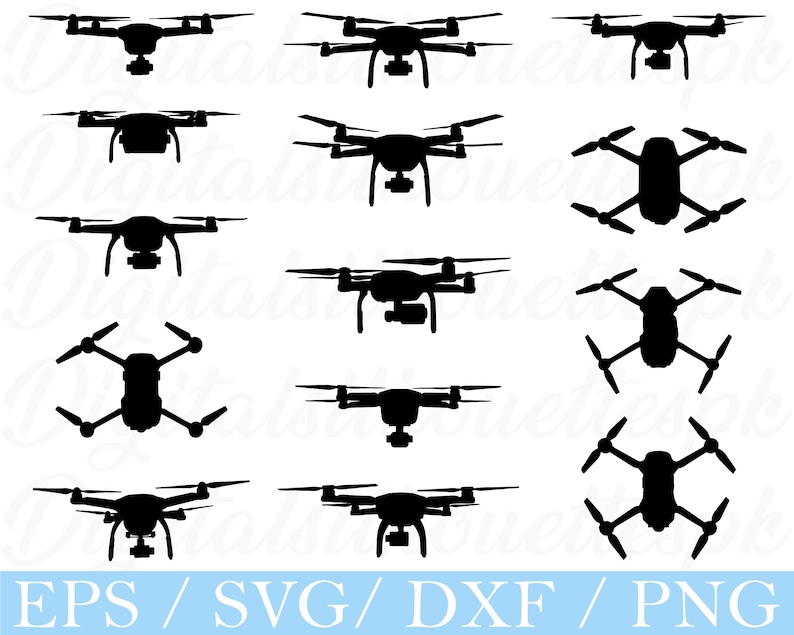 Drones Svg, Drones Silhouette, Dxf, Png - Etsy