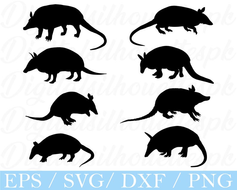 Armadillo Svg, Armadillo Silhouette, Dxf, Png - Etsy