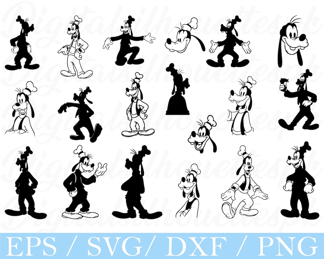 Goofy Svg, Goofy Silhouette, Dxf, Png - Etsy Australia