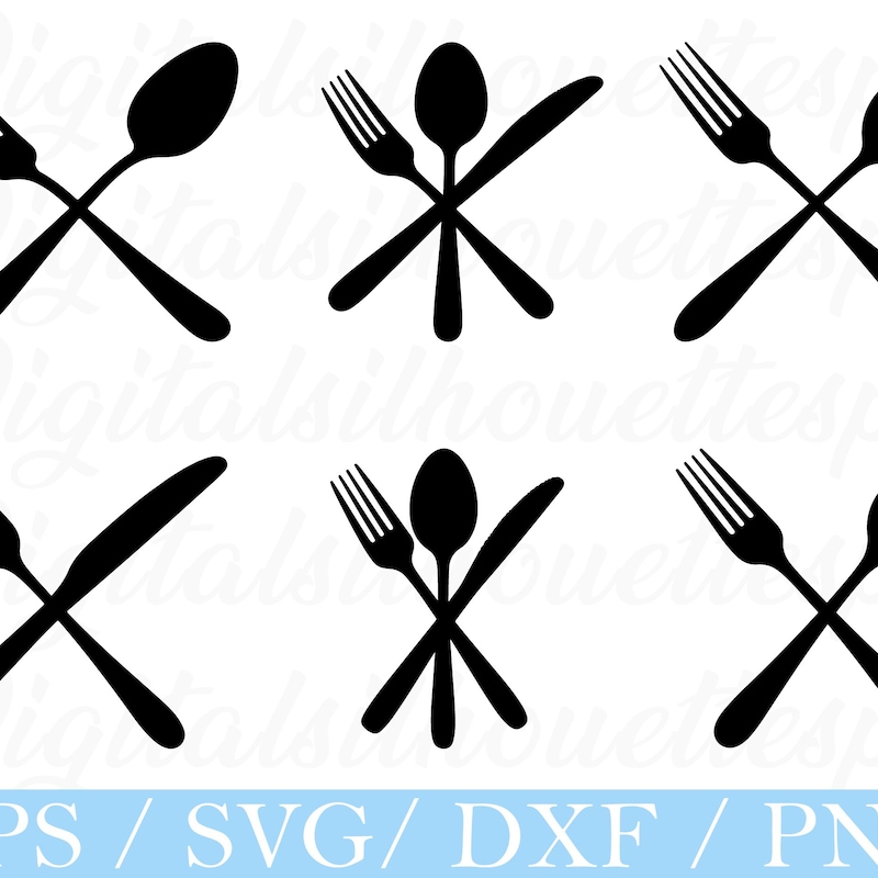 Spoon Fork Dxf - Etsy