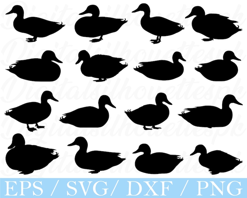 Ducks Svg, Ducks Silhouette, Dxf, Png - Etsy