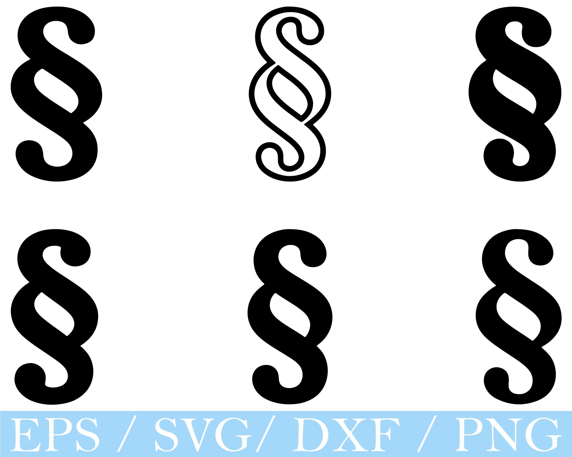 Paragraph Sign SVG: Vector Silhouette, Icon Graphics (digital Download ...