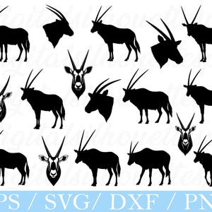 Oryx Svg, Oryx Silhouette, Dxf, Png - Etsy