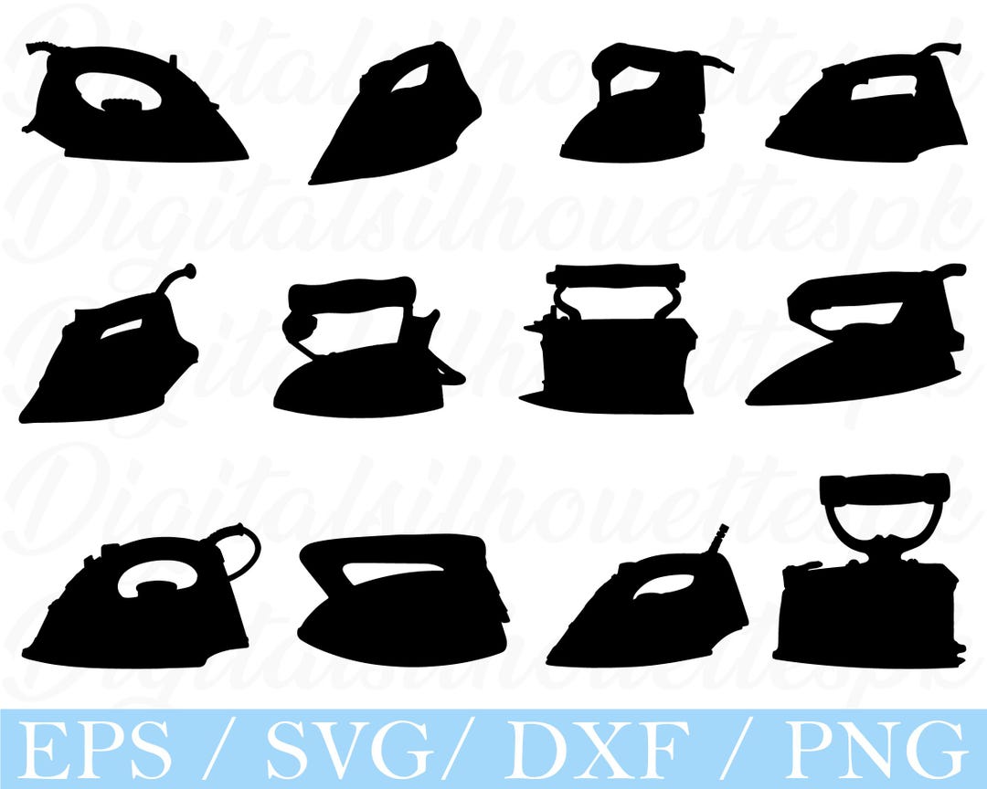 Iron Svg, Iron Silhouette, Dxf, Png - Etsy