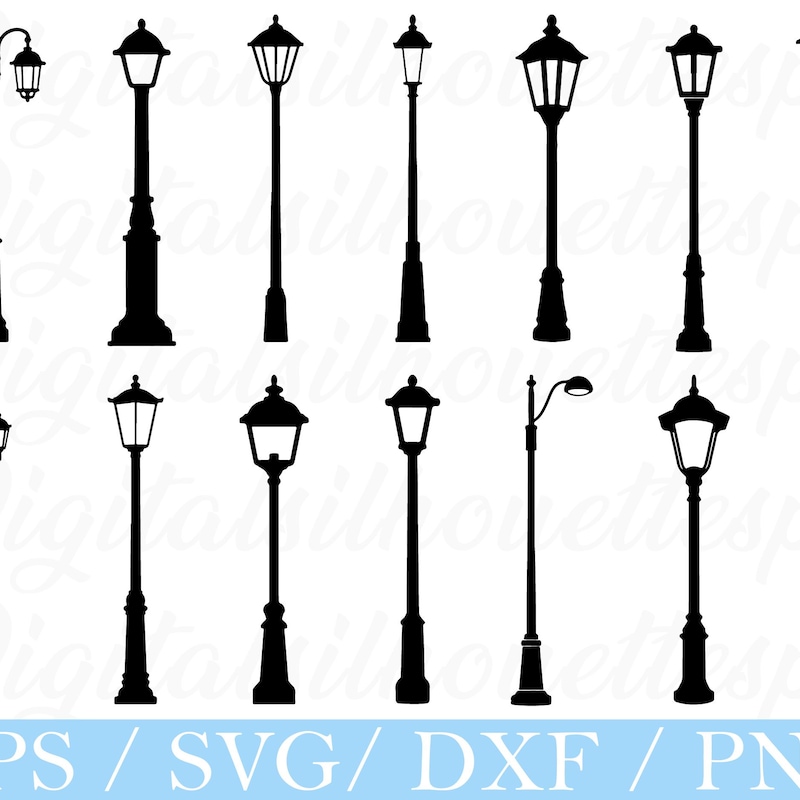 Street Lamp Illustration - Etsy