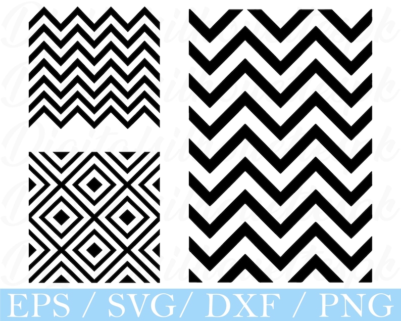 Chevron Pattern Svg, Chevron Silhouette, Dxf, Png - Etsy