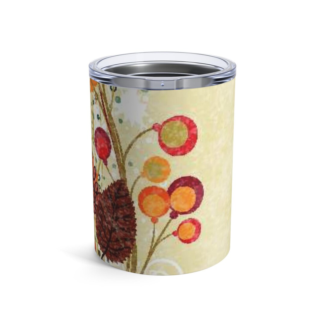 Autumn Fun Tumbler 10oz, Cute Fall Travel Mug, Funny Coffee Cup ...