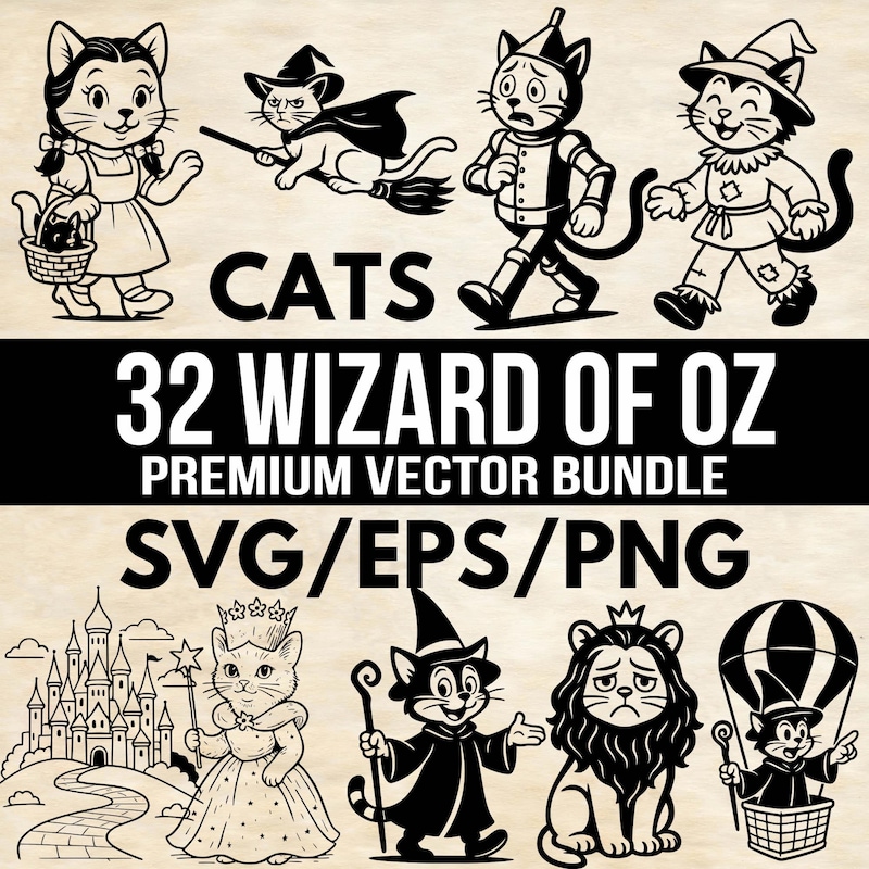 Wizard of Oz Cats - Etsy