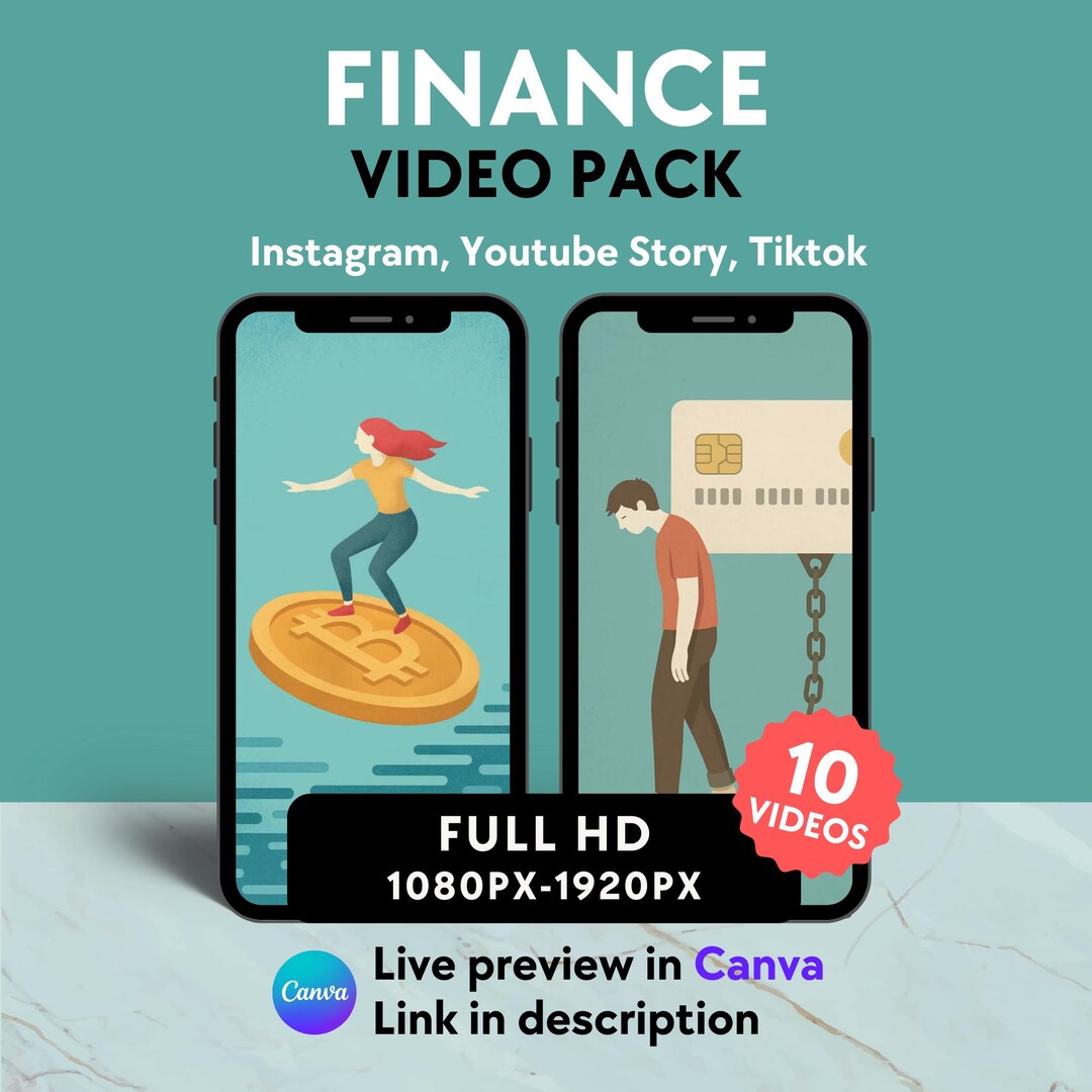 Finance Vector Animation Pack | 10 Stock Video Clips for Content ...