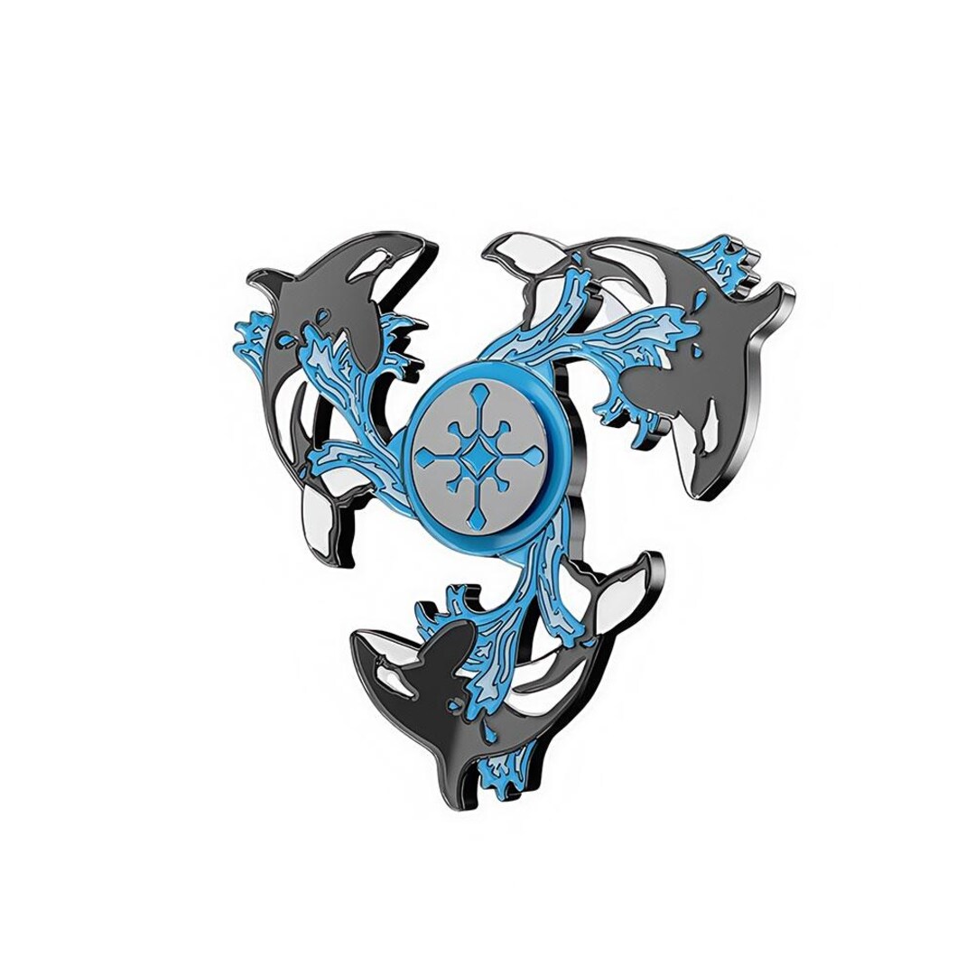 Enamel Fidget Spinners - Colorful Handheld Stress Relief Toy for ADHD ...