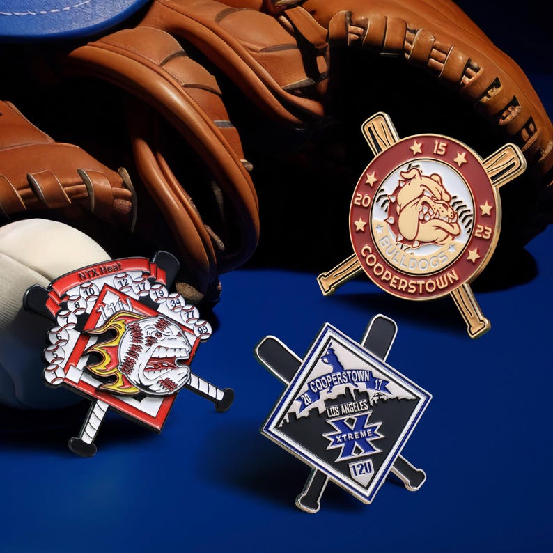 Custom Baseball Pins, Trading Pins Personalized Enamel Pin, Logo Lapel ...