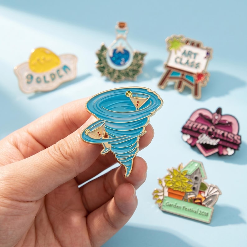Custom Enamel Pins, Personalized Cute Lapel Pins, Emblem Pin, Gift for ...