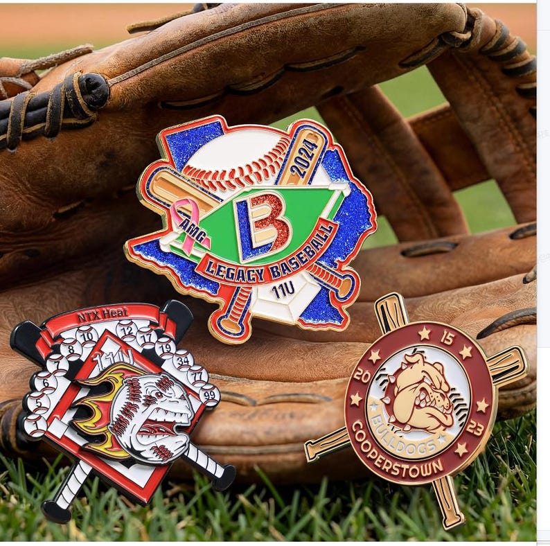 Custom Baseball Pins, Trading Pins Personalized Enamel Pin, Logo Lapel ...