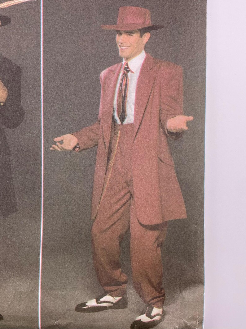 RARE Men’s Zoot Suit Costume, Vintage Sewing Pattern Simplicity 4585 ...