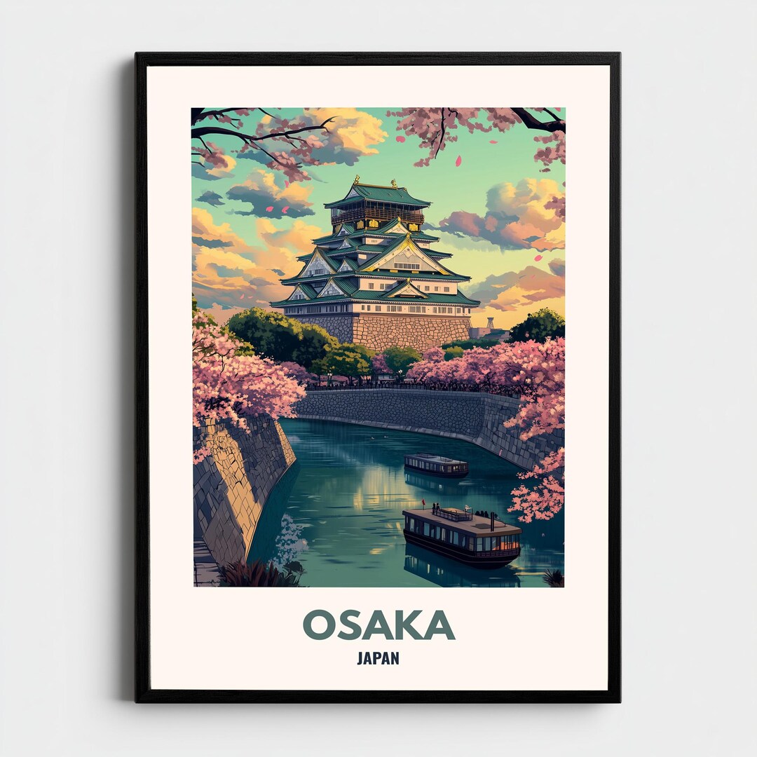 Osaka Japan Poster Osaka Print Osaka Wall Art Osaka Travel Poster Osaka ...