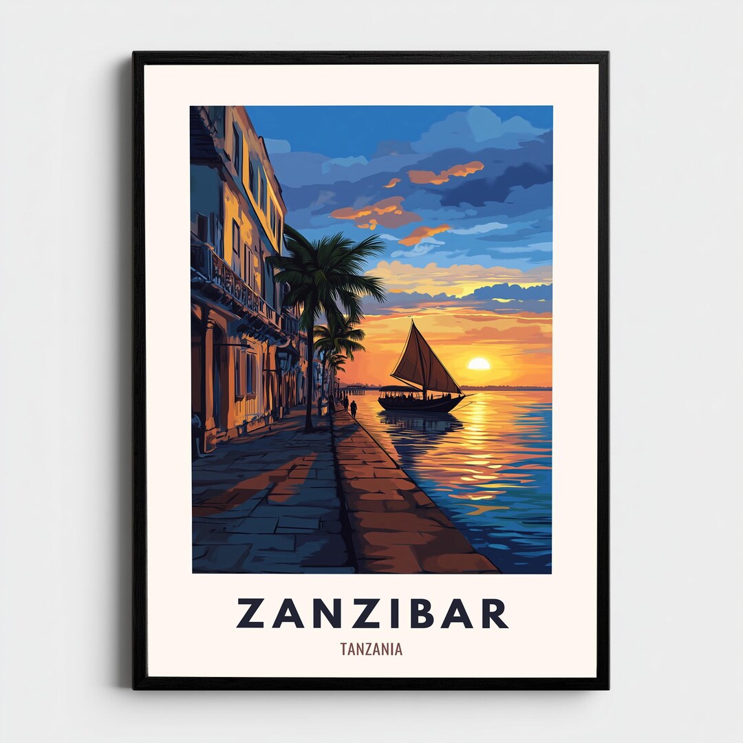 Zanzibar Tanzania Poster Zanzibar Print Zanzibar Wall Art Zanzibar ...