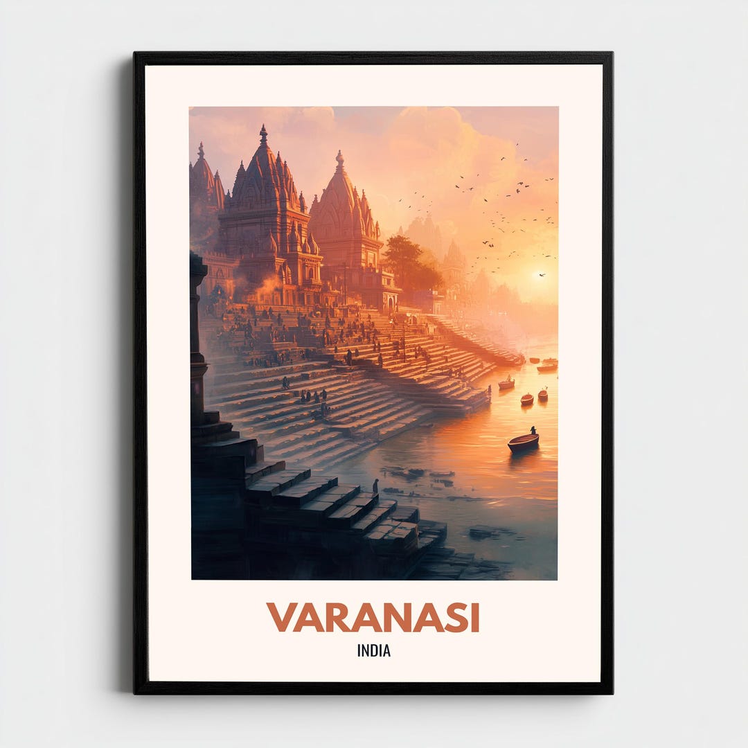 Varanasi India Poster Varanasi Print Varanasi Wall Art Varanasi Travel ...
