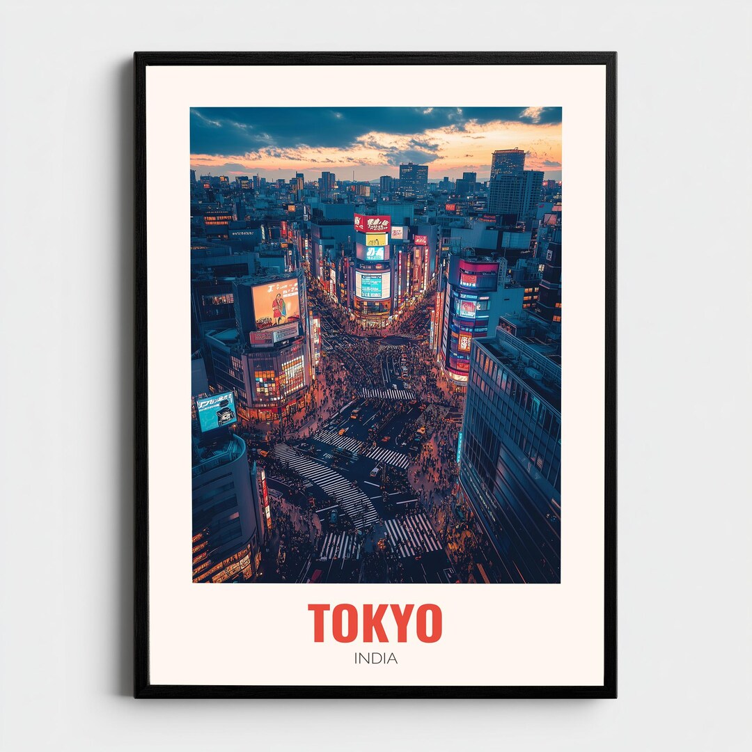 Tokyo Tower Japan Poster Tokyo Tower Print Tokyo Wall Art Japan Travel ...