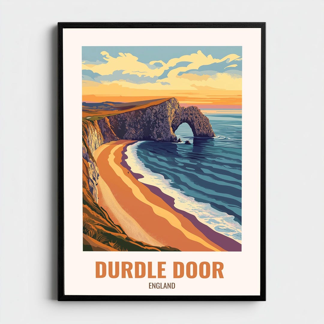 Pôster Durdle Door Inglaterra, Impressão Durdle Door, Arte de Parede ...