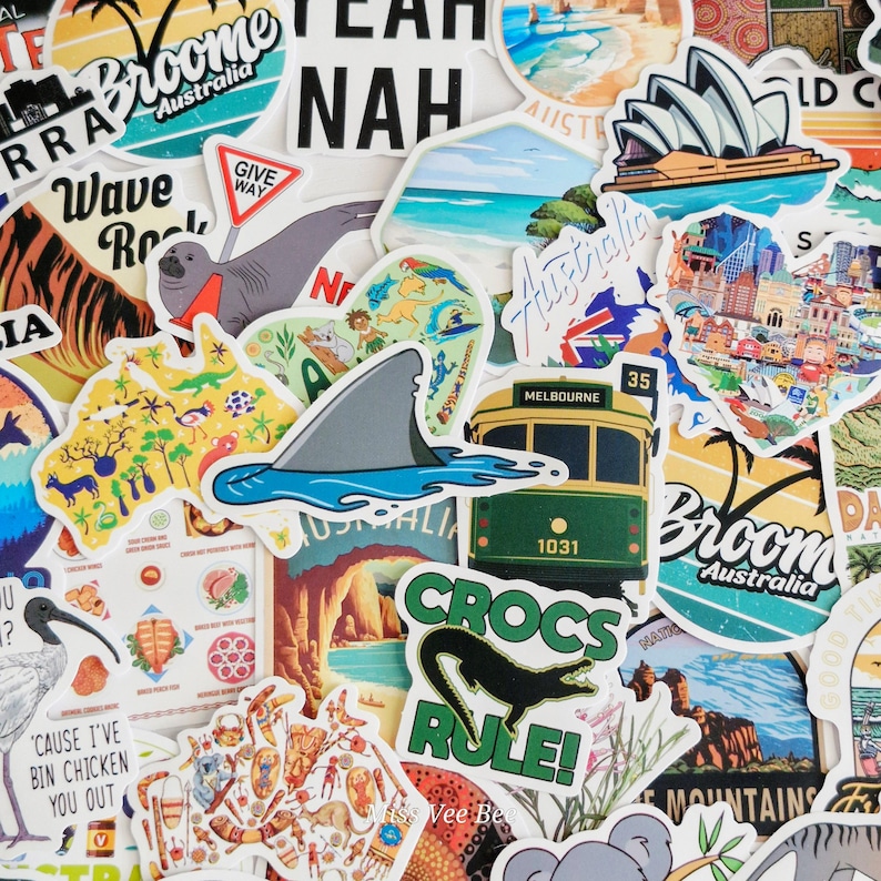 Australian Iconic Landmarks Art: 25pcs Mixed Pack - Matte Finish ...
