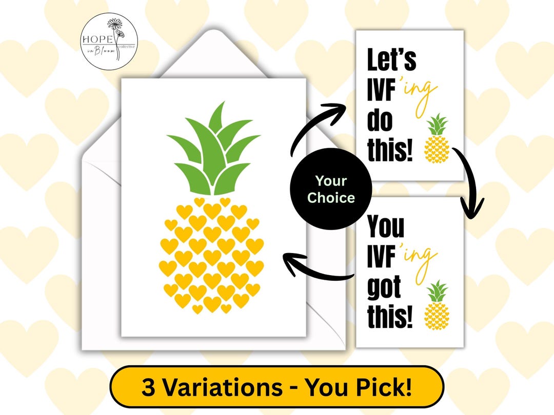 Pineapple Support Card: IVF & Infertility Encouragement | Choose 1 of 3 ...