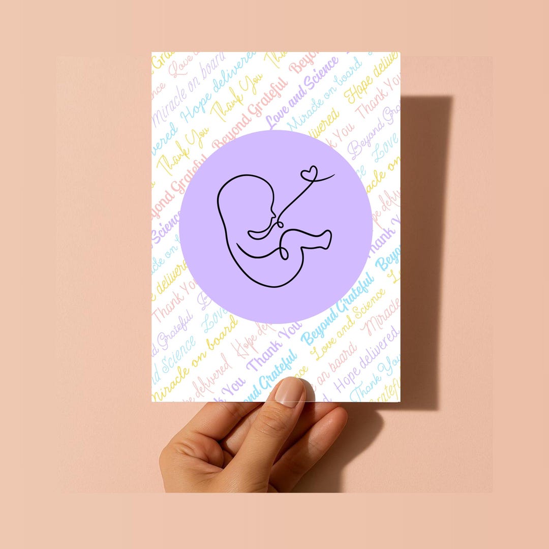Celebrate Your Fertility Journey With Our Miracle on Board Thank You ...
