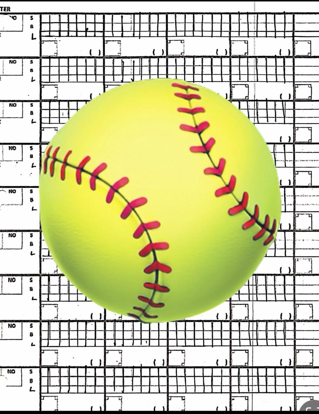 Softball Hitting/pitching Charts - Etsy
