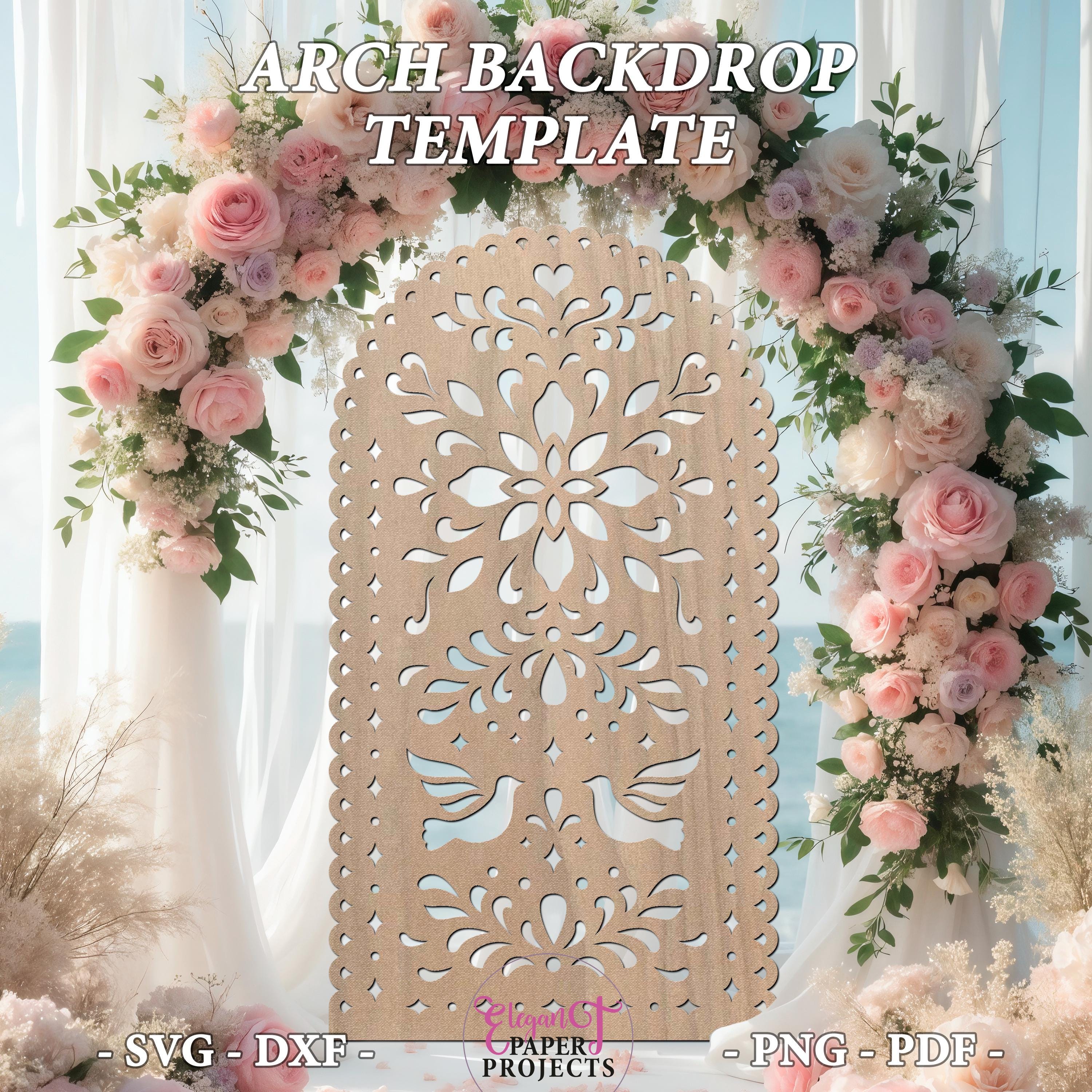 Cielito Lindo Wedding Arch Backdrop Template: DIY Printable Design (PDF ...