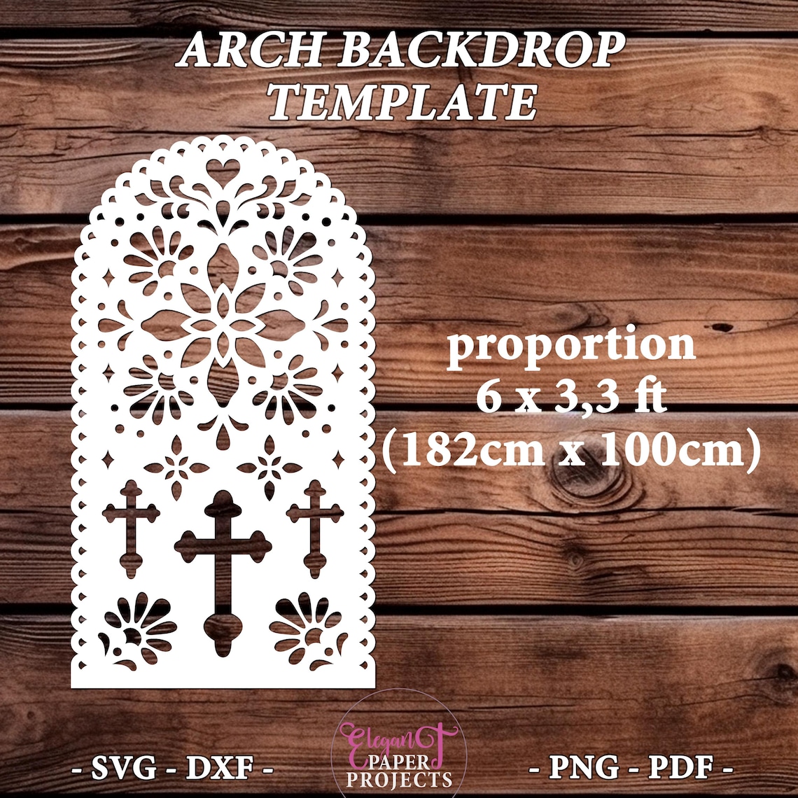 Cielito Lindo Arch Backdrop SVG: Baptism, Baby Shower Decor (digital ...