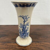 Blue and White Vase Set, Chinoiserie Vases, Blue Vase Decor, Blue and ...