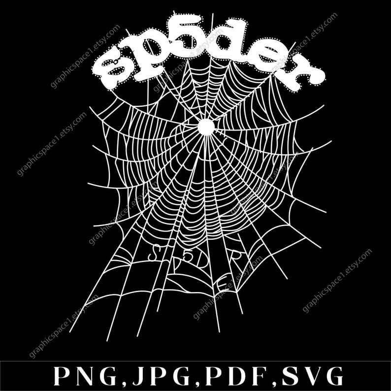 Sp5der Web Svg Png Jpg Pdf | Gothic Spider Web Digital Design for Diy ...