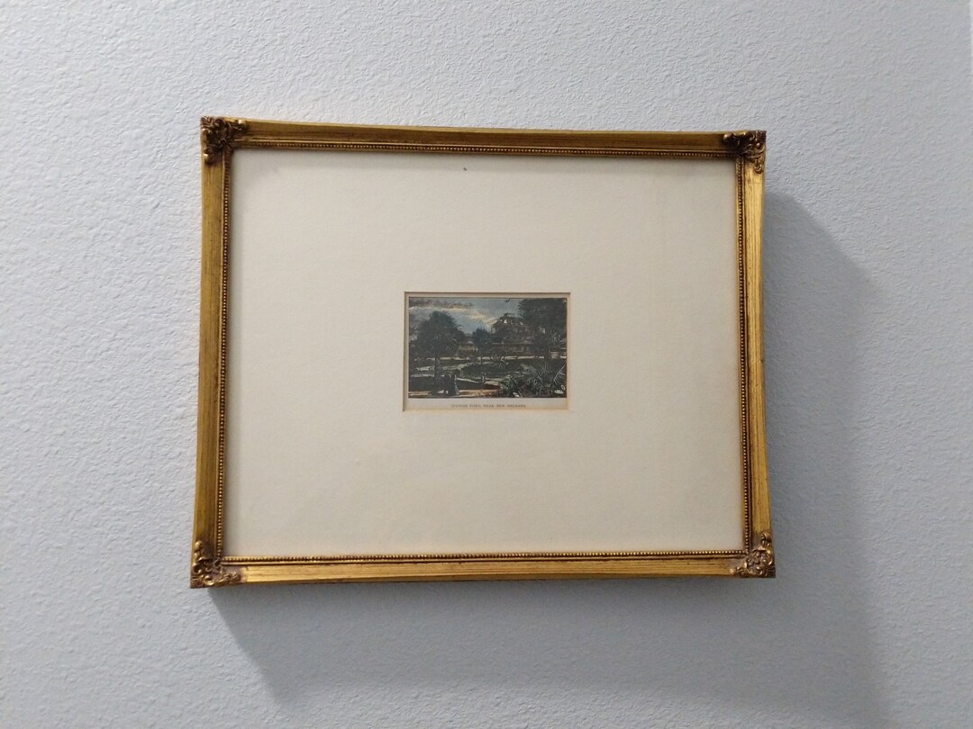 Rare 1872 Hand Colored Engraving, Spanish Fort Near New Orleans - Etsy