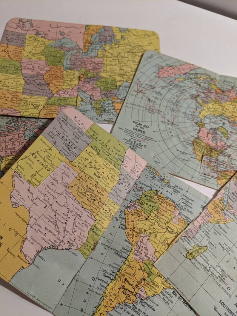 Vintage Maps Vintage Map Book - Etsy